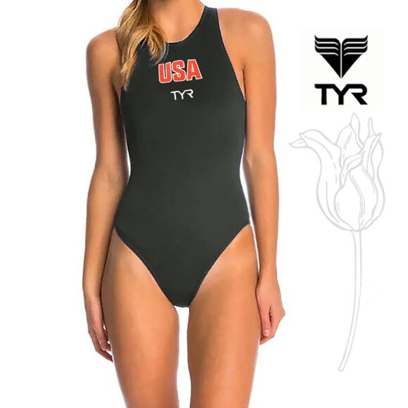 TYR | Swim | Tyr Usa Water Polo Breakaway Suit Zipper One Piece Swimsuit | Poshmark